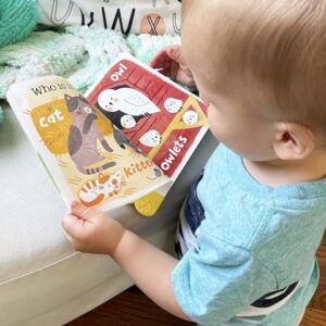 Tuffy Farm Babies Book - Washable, Chewable, Unrippable Pages With Hole For Stroller Or Toy Ring, Teether Tough, Ages 0-3 (A Tuffy Book)