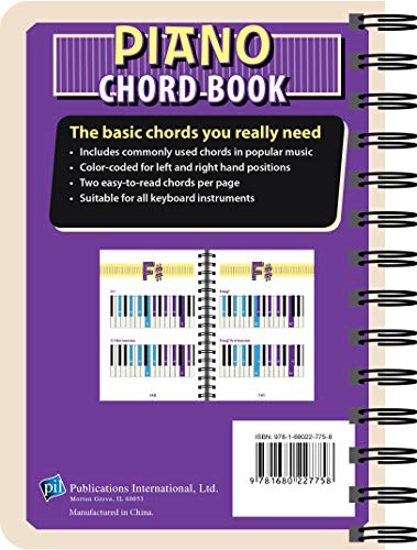 Piano Chord Book: 480 Essential Chords