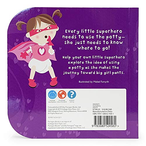 Potty Superhero: Get Ready For Big Girl Pants! Children's Potty Training Board Book