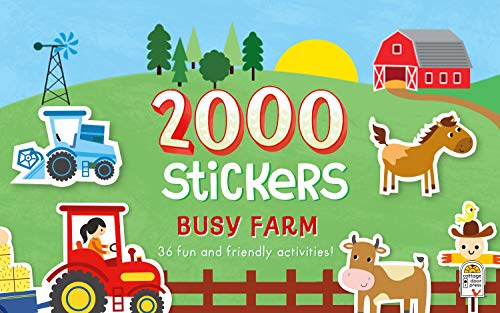 2000 Stickers: Busy Farm Activity and Sticker Book for Kids Ages 3-7 (Puzzles, Mazes, Coloring, Dot-to-Dot, And More!)