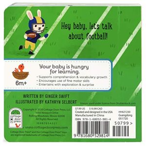 Let's Play Football! A Lift-a-Flap Board Book for Babies and Toddlers, Ages 1-4 (Chunky Lift-A-Flap Board Book)