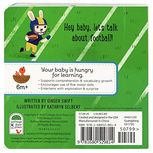 Let's Play Football! A Lift-a-Flap Board Book for Babies and Toddlers, Ages 1-4 (Chunky Lift-A-Flap Board Book)