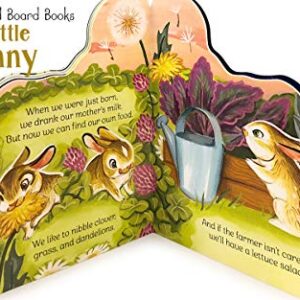 A Little Bunny - Children's Animal Shaped Board Book,