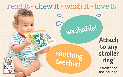 Tuffy Farm Babies Book - Washable, Chewable, Unrippable Pages With Hole For Stroller Or Toy Ring, Teether Tough, Ages 0-3 (A Tuffy Book)