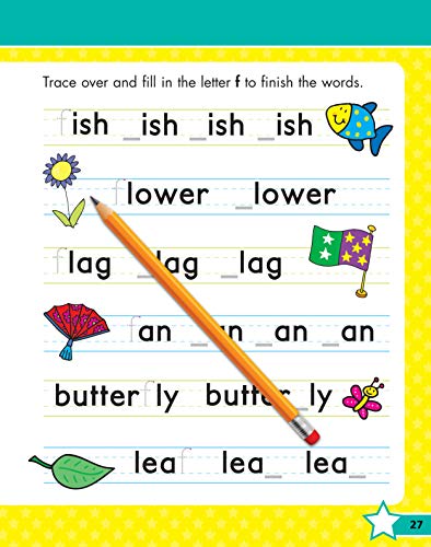 Writing Workbook for Ages 4-7 with 75+ Handwriting Activities, Pencil Control, Lowercase Letters, Numbers, Capital Letters, Words and Sentences, Conforms to Common Core Standards (Gold Stars Series)