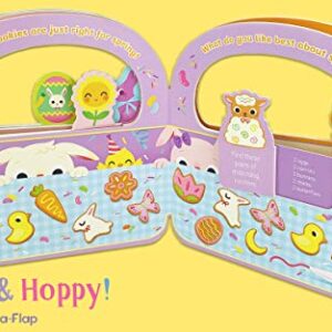 Happy & Hoppy - Children's Flip-a-Flap Activity Board Book for Easter Baskets and Springtime Fun, Ages 1-5