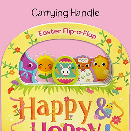 Happy & Hoppy - Children's Flip-a-Flap Activity Board Book for Easter Baskets and Springtime Fun, Ages 1-5