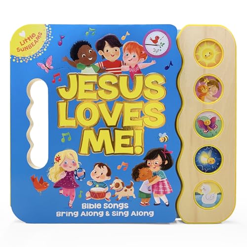 Jesus Loves Me 5-Button Songbook - Perfect Gift for Easter Baskets, Christmas, Birthdays, Baptisms, and More (Little Sunbeams)