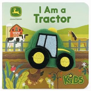 i am a tractor - john deere finger puppet book for babies and toddlers (finger puppet book - john deere)