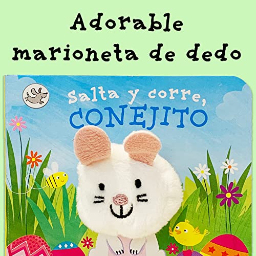 Salta y corre, Conejito / Hippity, Hoppity, Little Bunny Finger Puppet Book (Spanish Edition)