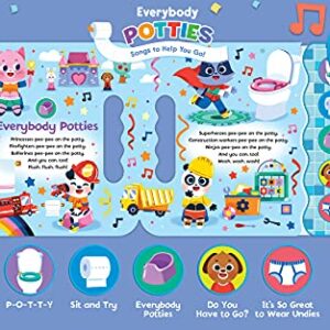 Everybody Potties - Songs To Help You Go! 5-Button Song Children's Board Book, Potty Training (Early Bird Song Books)