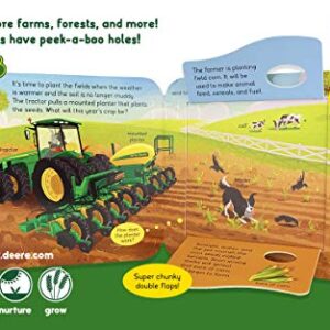 John Deere Kids Peek-a-Flap Dirt - Lift-a-Flap Board Book for Little Farmers and Tractor Lovers (John Deere Peek-a-Flap Board Book)