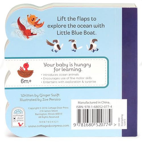 Little Blue Boat Chunky Lift-a-Flap Board Book (Babies Love) (Ocean Lift-a-Flap)