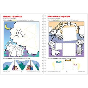 School Zone Write & Reuse Workbook for Preschool: Reusable Wipe-Clean Spiral Bound Learn and Practice Writing Book, Dry Erase Marker, ABC’s, Shapes, and More