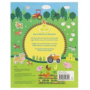 2000 Stickers: Busy Farm Activity and Sticker Book for Kids Ages 3-7 (Puzzles, Mazes, Coloring, Dot-to-Dot, And More!)