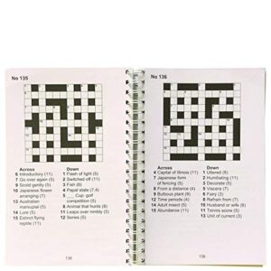 Large Print Crossword Puzzles: Over 200 Puzzles to Complete with Solutions - Include Spiral Bound / Lay Flat Design and Large to Extra-Large Font Including for Adults