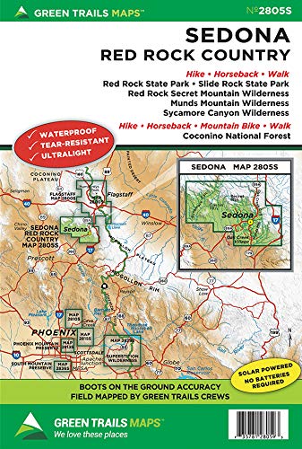 Sedona * Red Rock Country, AZ No. 2805S (Green Trails Maps)