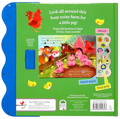 Busy Noisy Farm: Interactive Children's Sound Book with 10 Farmyard Noises to Enhance the Story (Interactive Early Bird Children's Song Book with 10 Sing-Along Tunes)