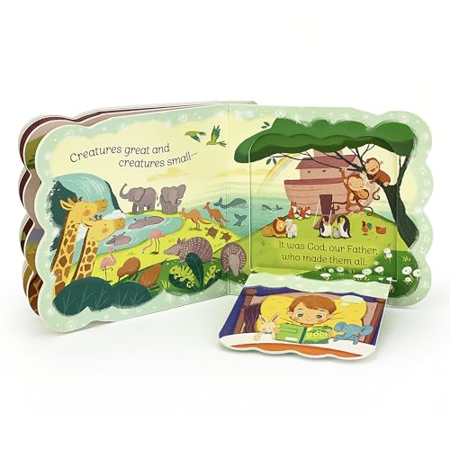 All God's Creatures - Lift-a-Flap Board Book Gift for Easter Basket Stuffer, Christmas, Baptisms, Birthdays Ages 1-5 (Little Sunbeams)