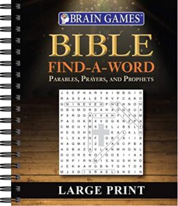 brain games - bible find a word: parables, prayers, and prophets - large print