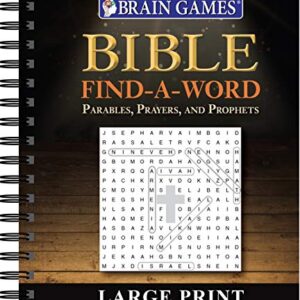 Brain Games - Bible Find a Word: Parables, Prayers, and Prophets - Large Print