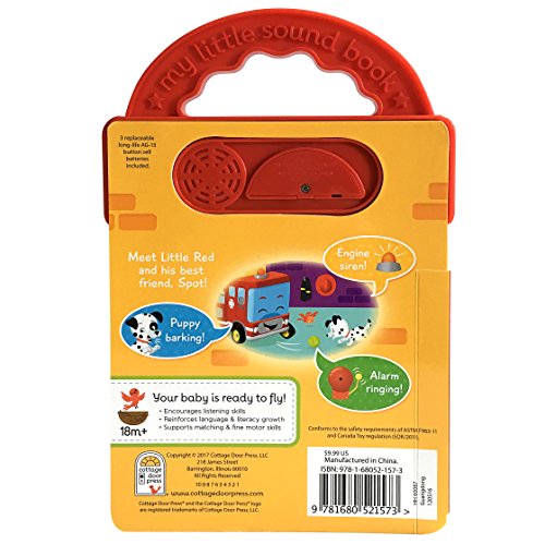 Brave Little Red Engine: 3-Button Fire Truck Sound Board Book for Babies and Toddlers (My Little Sound Book)