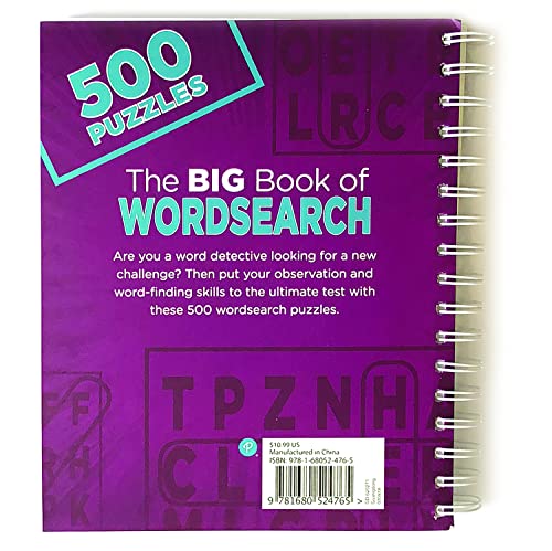 The Big Book of Word Search Puzzles: 500 Word Search Puzzles for Adults (Part of the Brain Busters Puzzle Collection)