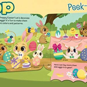 Peek-a-Flap Hop - Children's Lift-a-Flap Board Book Gift for Easter Basket Stuffers, Ages 2-5