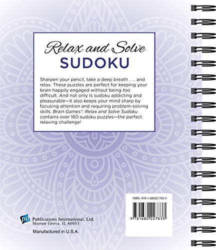 Brain Games - Relax and Solve: Sudoku (Purple)