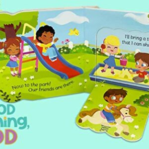 Good Morning, God - Lift-a-Flap Board Book Gift for Easter Basket Stuffer, Christmas, Baptism, Birthdays (Little Sunbeams)