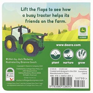 John Deere Kids Farm Friends Lift-a-Flap Board Book - Busy Tractor Helps Its Friends on the Farm