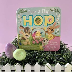 Peek-a-Flap Hop - Children's Lift-a-Flap Board Book Gift for Easter Basket Stuffers, Ages 2-5