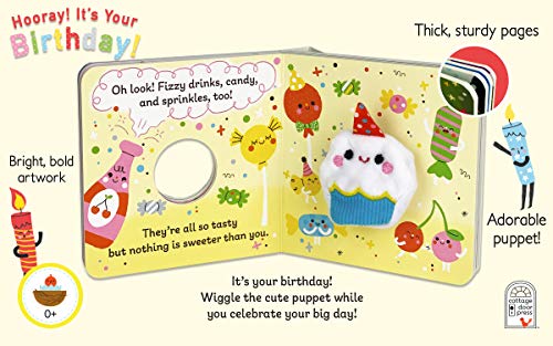 Hooray It's Your Birthday! Finger Puppet Board Book for Celebrations & Parties Ages 1-4 (Finger Puppet Board Books)