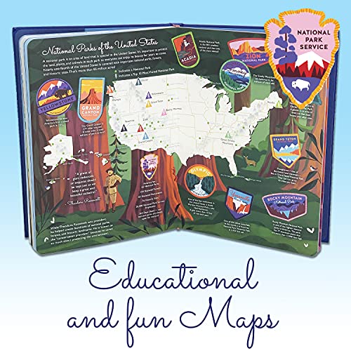 America The Beautiful - Celebrating America's History, Landmarks, Parks, Artists, Food, Maps, And More! (Children's Hardcover Luxury Storybook)