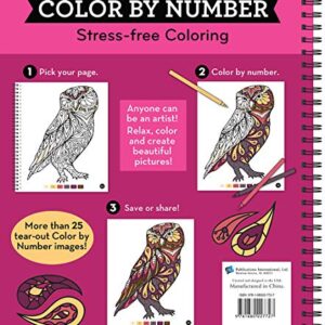 Brain Games - Color by Number: Stress-Free Coloring (Pink)