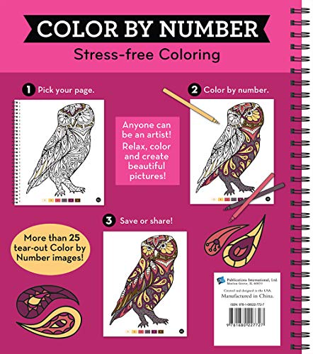 Brain Games - Color by Number: Stress-Free Coloring (Pink)