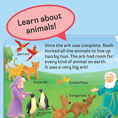 Peek-a-Flap Noah - Children's Lift-a-Flap Board Book Gift for Easter, Christmas, Communion, Baptism (Little Sunbeams)