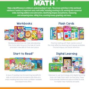 School Zone Big Math Workbook for Kindergarten & 1st Grade: Numbers, Addition, Subtraction, Shapes, Patterns, Graphs, Time, Money, and More (Big Workbook)