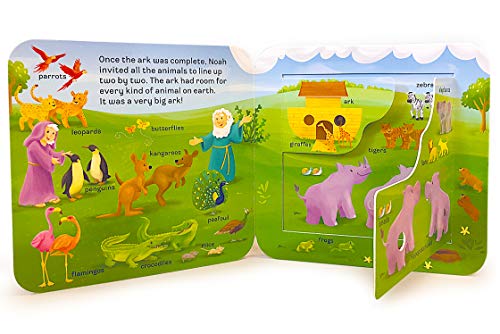 Peek-a-Flap Noah - Children's Lift-a-Flap Board Book Gift for Easter, Christmas, Communion, Baptism (Little Sunbeams)