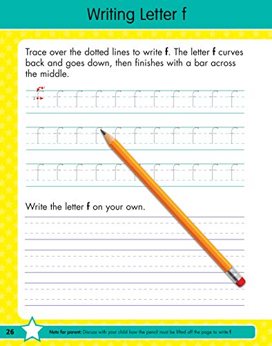 Writing Workbook for Ages 4-7 with 75+ Handwriting Activities, Pencil Control, Lowercase Letters, Numbers, Capital Letters, Words and Sentences, Conforms to Common Core Standards (Gold Stars Series)