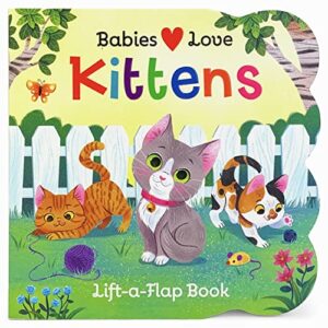 babies love kittens: a lift-a-flap board book for babies and toddlers