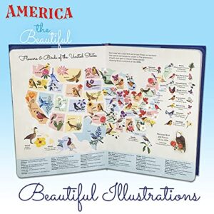 America The Beautiful - Celebrating America's History, Landmarks, Parks, Artists, Food, Maps, And More! (Children's Hardcover Luxury Storybook)