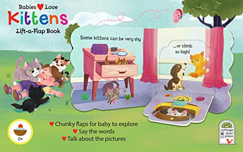 Babies Love Kittens: A Lift-a-Flap Board Book for Babies and Toddlers