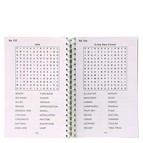 Large Print Word Search Puzzles: Over 200 Puzzles for Adults to Complete with Solutions - Include Spiral Bound / Lay Flat Design and Large to Extra-Large Font for Word Finds (Brain Busters)