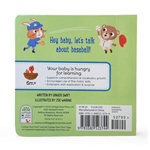 Let's Play Baseball! A Lift-a-Flap Board Book for Babies and Toddlers