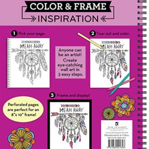 Color & Frame - Inspiration (Adult Coloring Book)