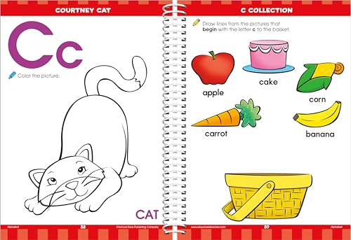 School Zone - Big Preschool Workbook - 320 Spiral Pages, Ages 3 to 5, Colors, Shapes, Numbers, Early Math, Alphabet, Pre-Writing, Phonics, Following Directions, and More (Big Spiral Bound Workbooks)