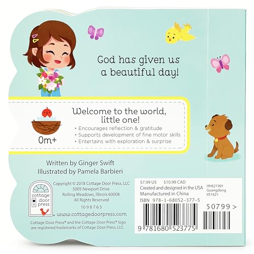 Good Morning, God - Lift-a-Flap Board Book Gift for Easter Basket Stuffer, Christmas, Baptism, Birthdays (Little Sunbeams)