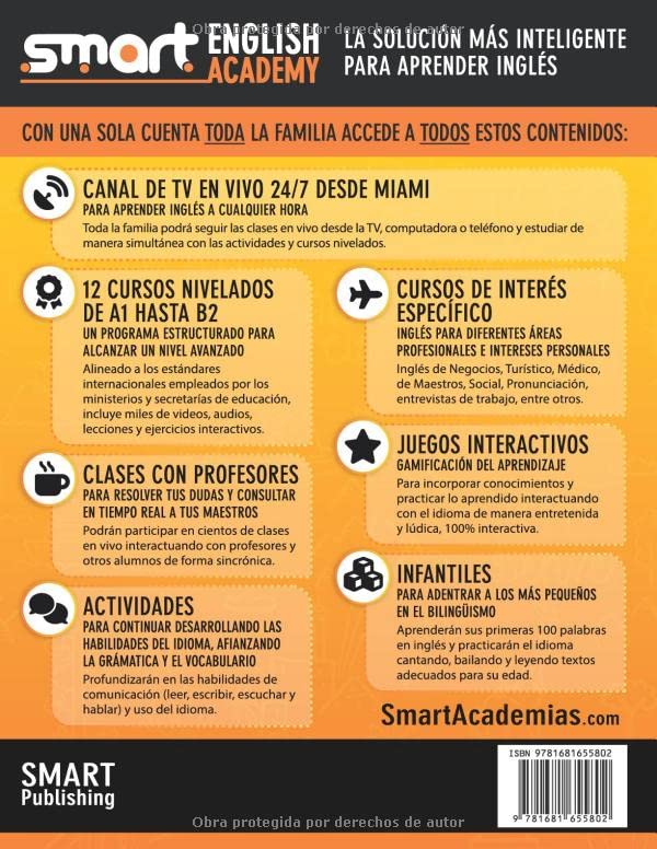 Smart English Academy: La solución más inteligente para aprender inglés (Spanish Edition)