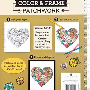 Color & Frame - Patchwork (Adult Coloring Book)